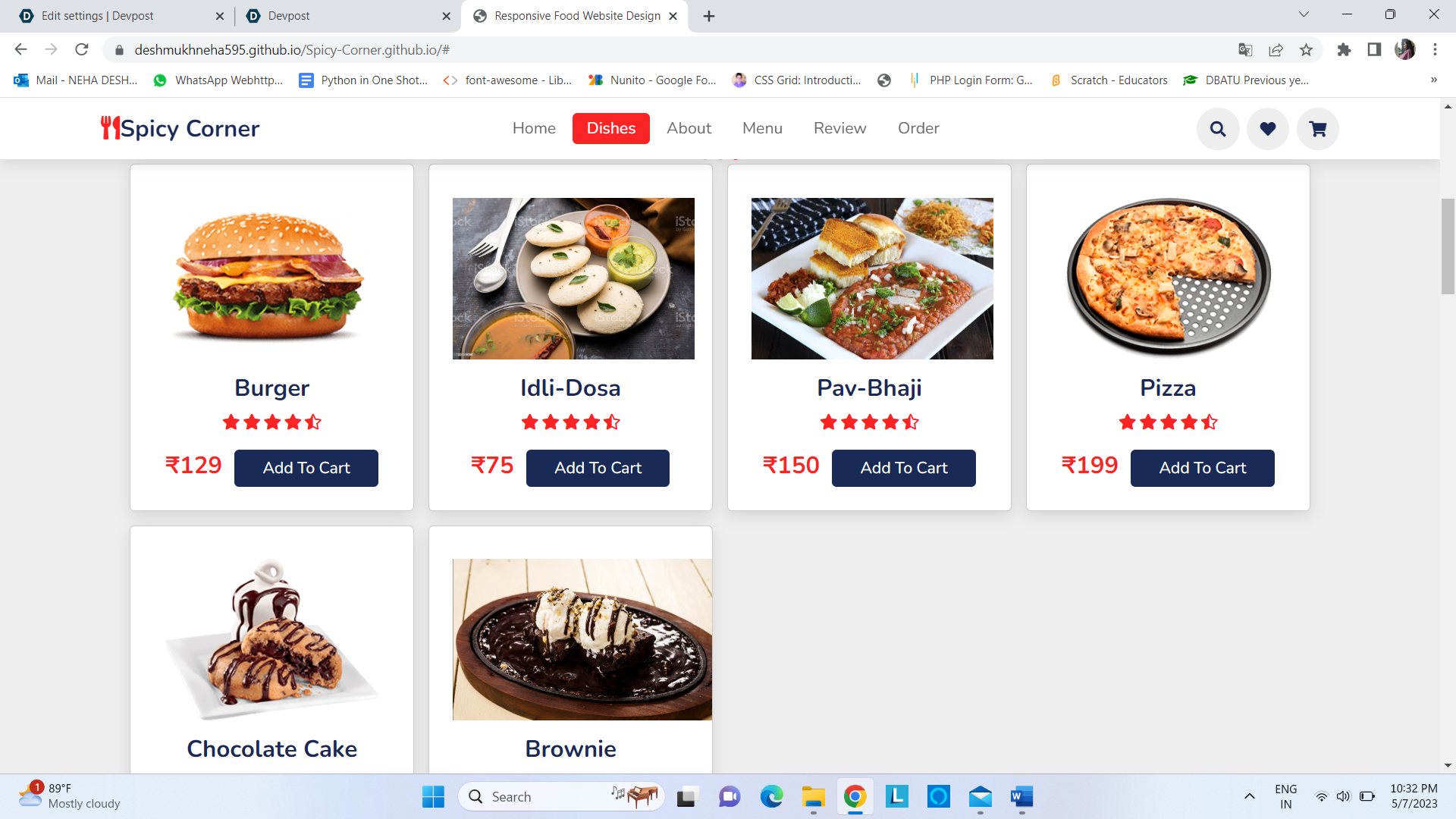 Spicy Corner Restaurant | Devpost