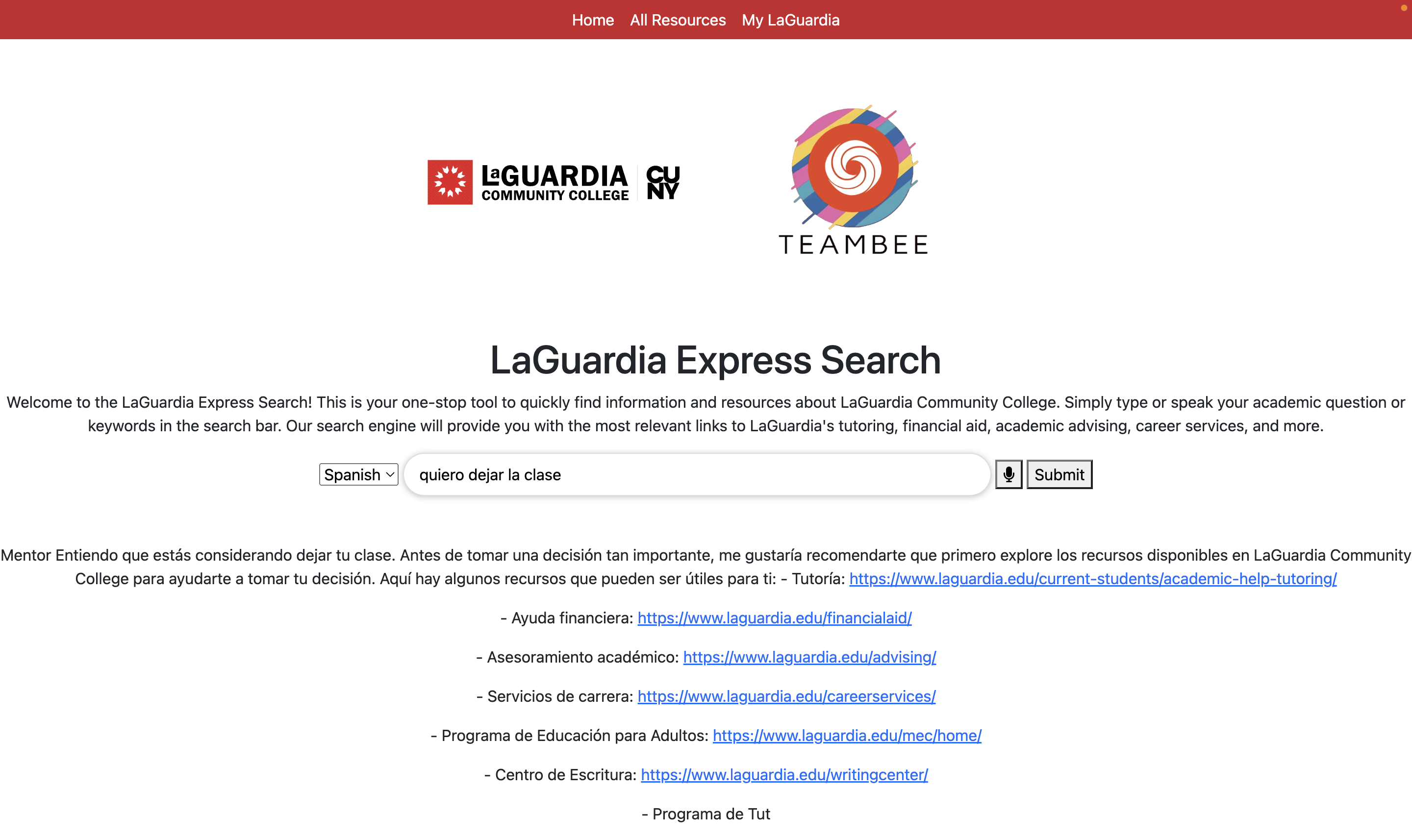LaGuardia Express Search | Devpost