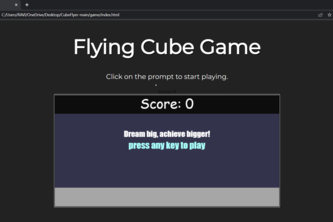 Flying Cube Game | Devpost