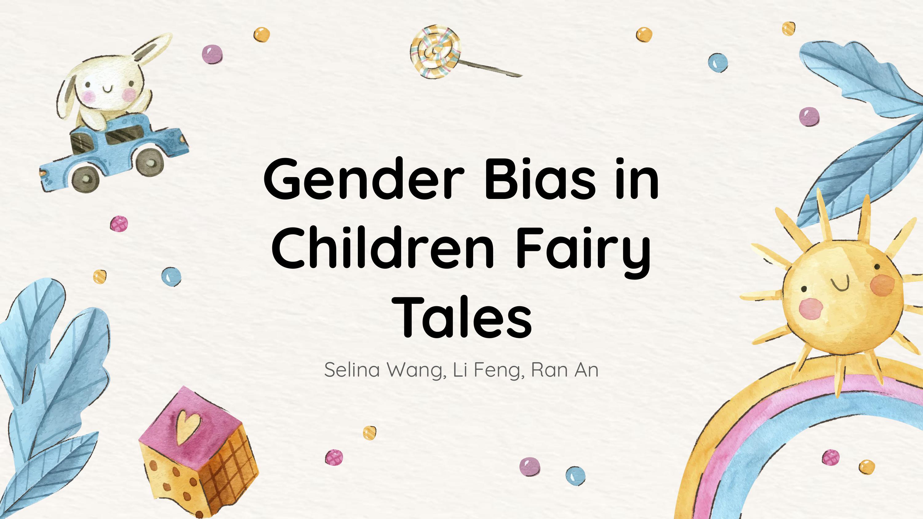 Gender bias in children fairy tales | Devpost