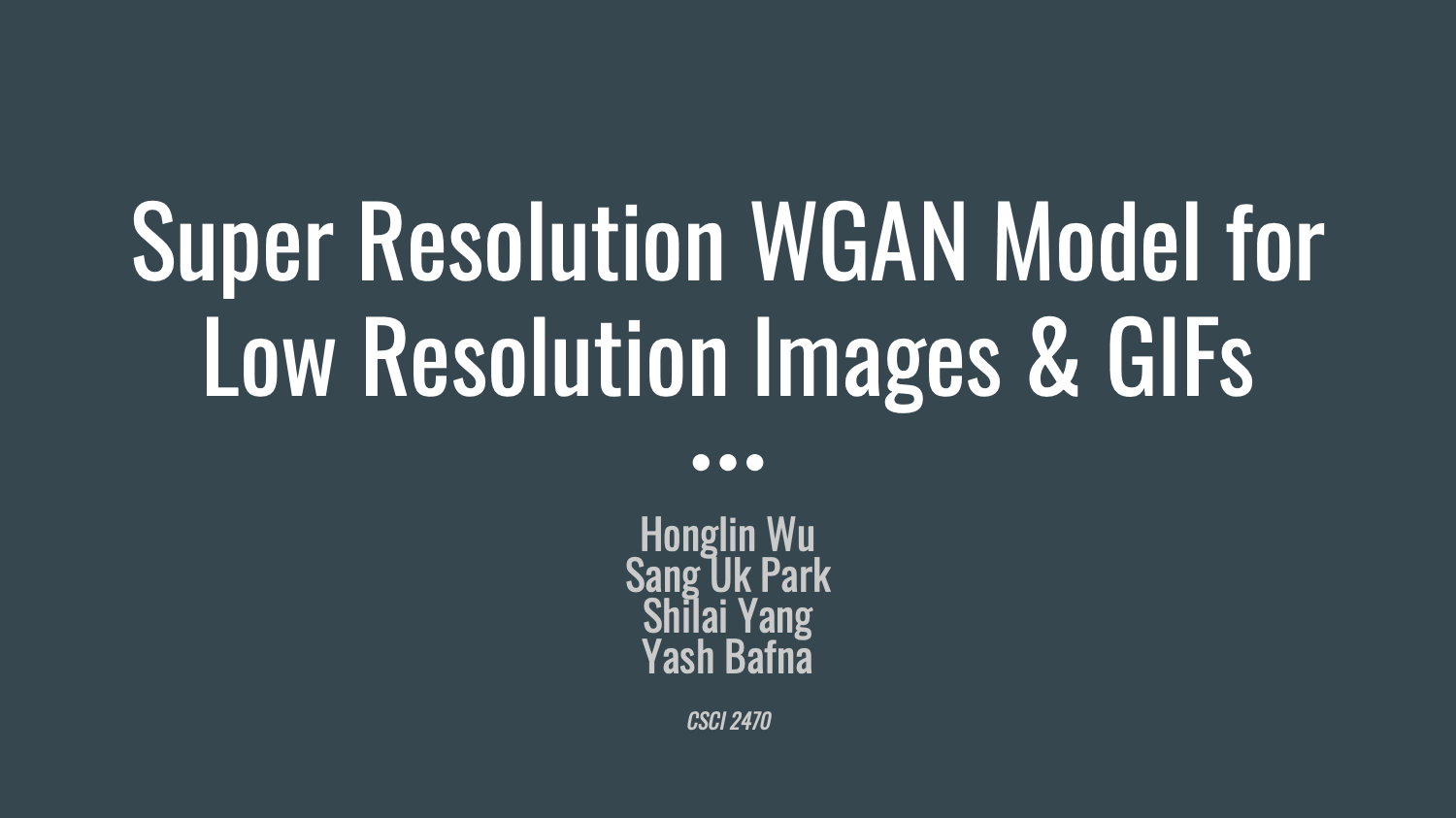 Super Resolution Gan Models For Low Resolution Images Devpost