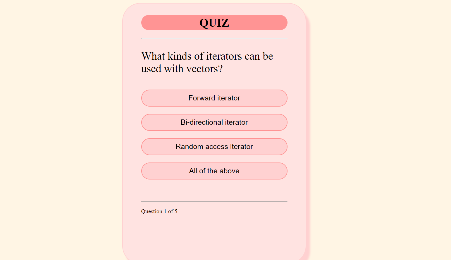 Quiz App | Devpost