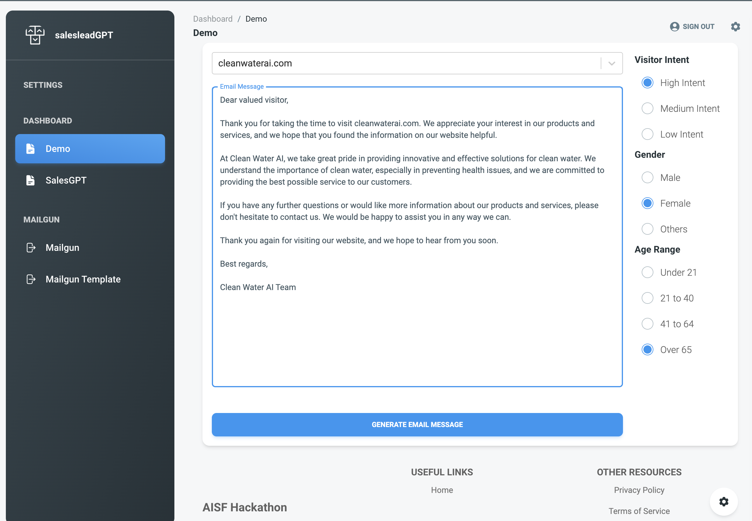 Sales Lead GPT | Devpost