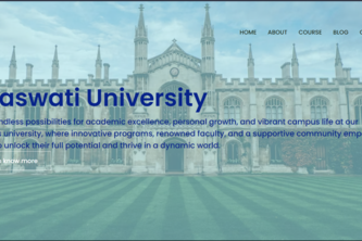 Saraswati University Website | Devpost