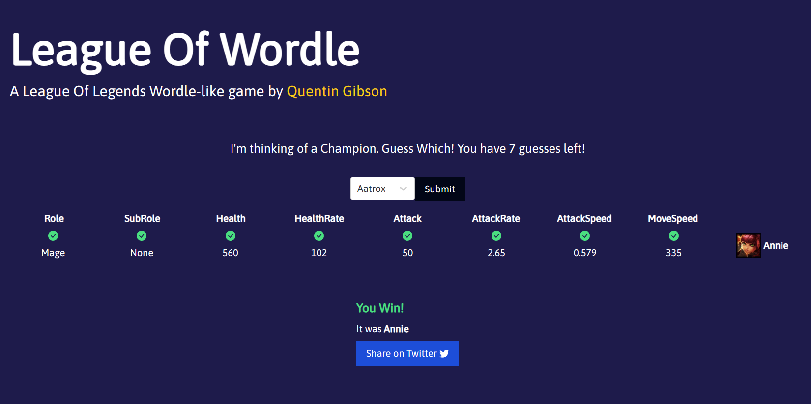 League Of Worldle | Devpost