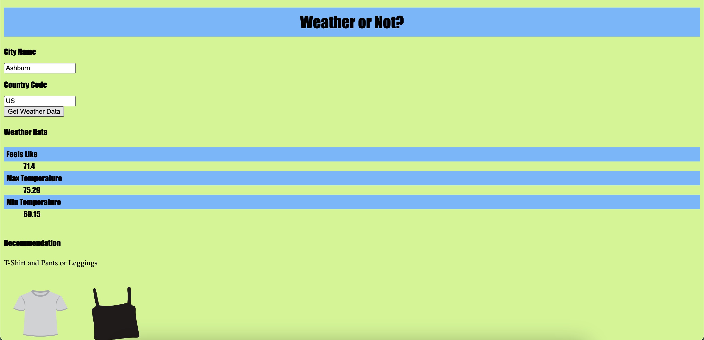 Weather or Not? | Devpost