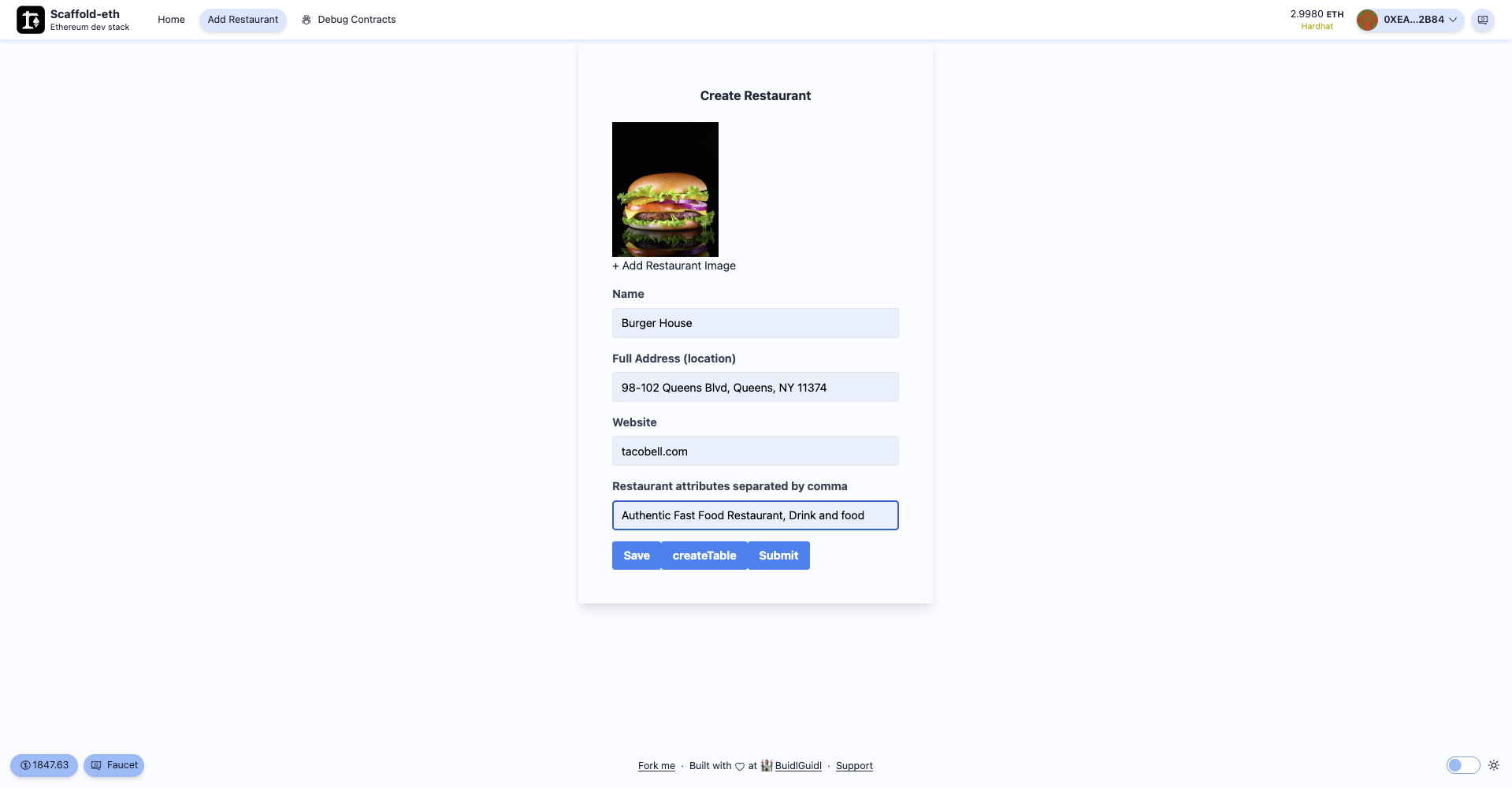 Restaurant Reviews | Devpost