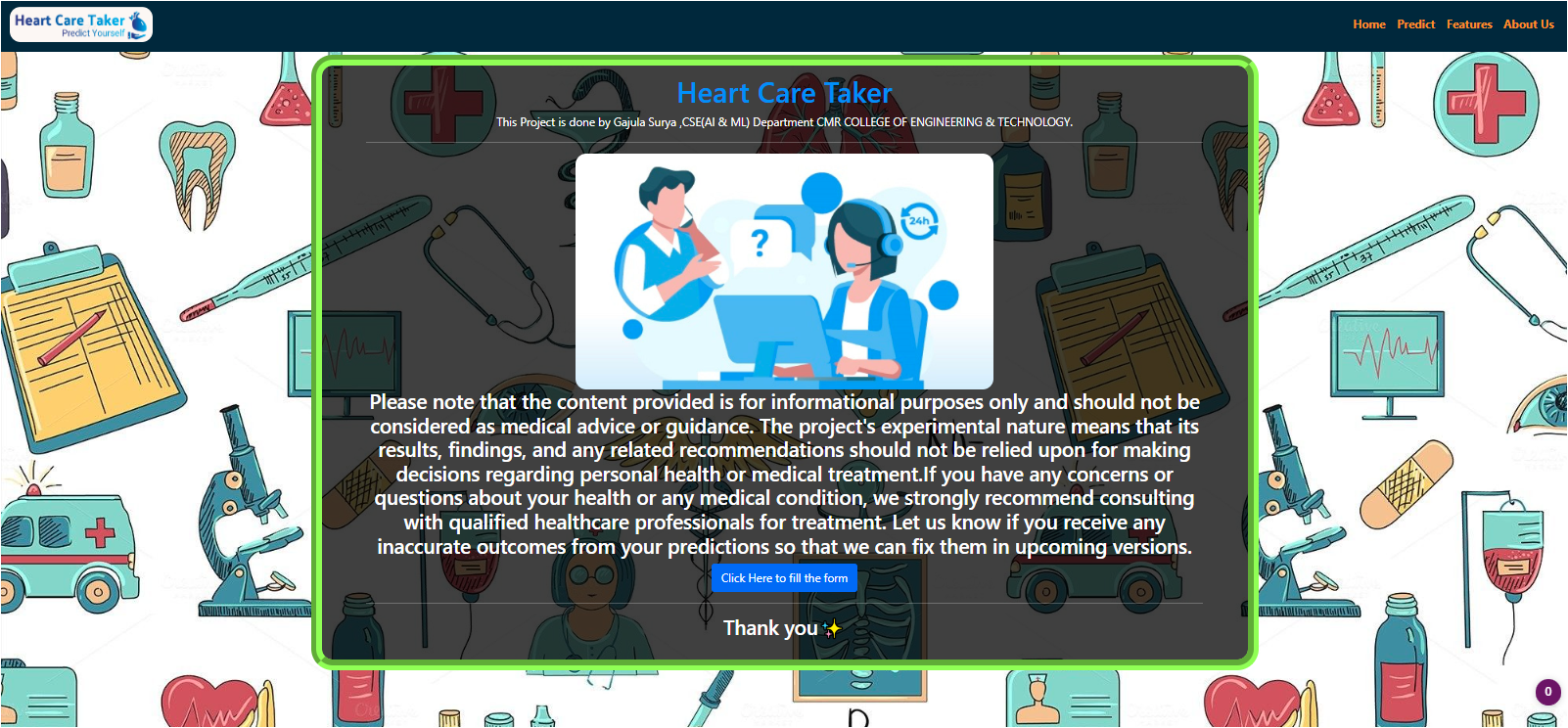 Heart Care Taker | Devpost