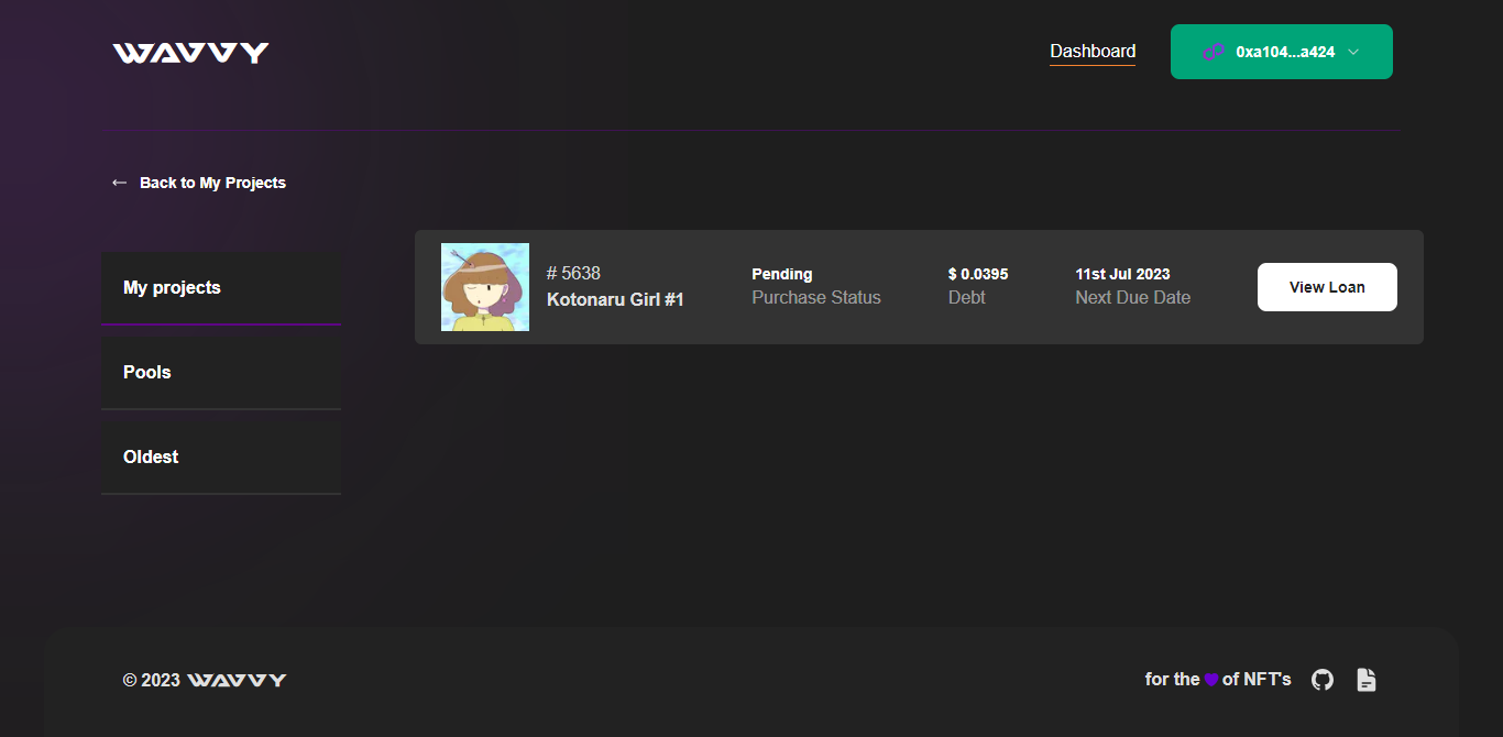 Wavvy - NFT Lending | Devpost
