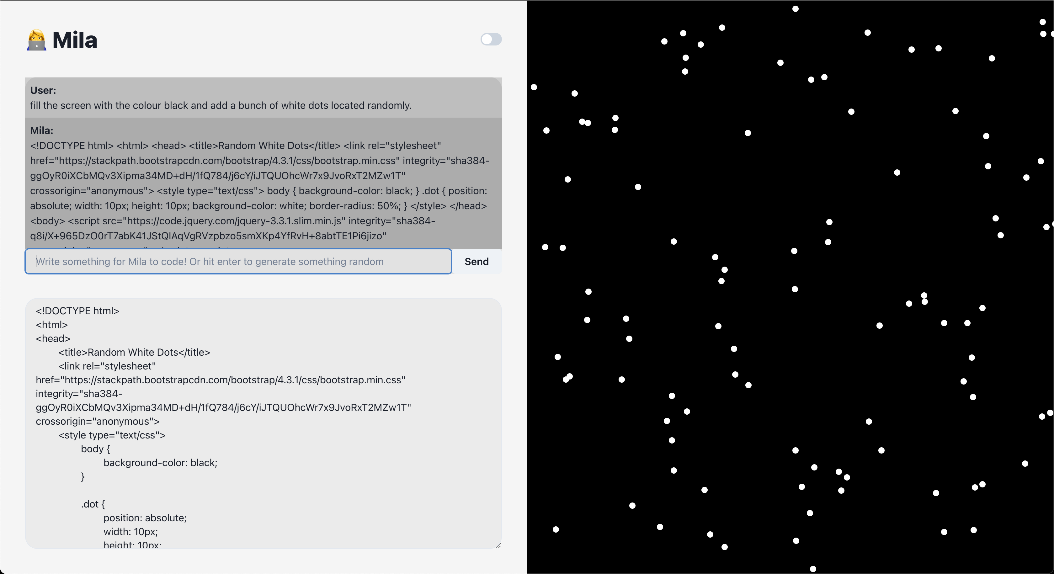 Mila - your AI software developer | Devpost