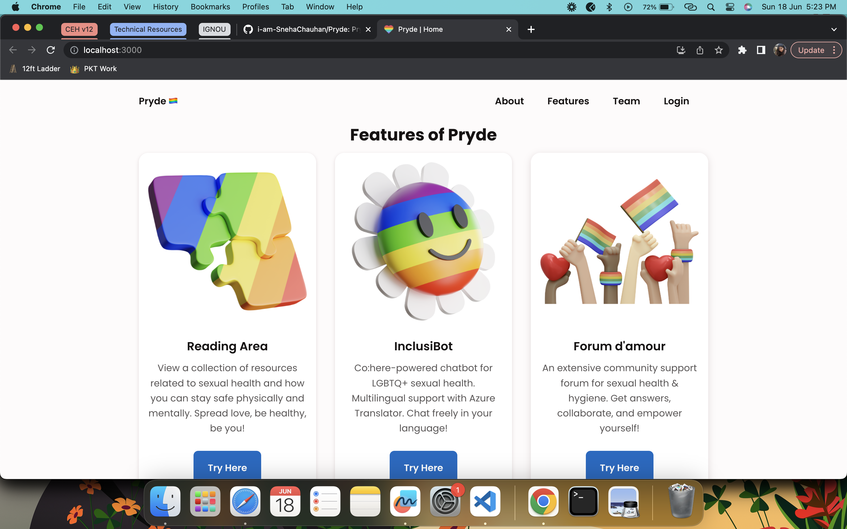 Pryde Health | Devpost