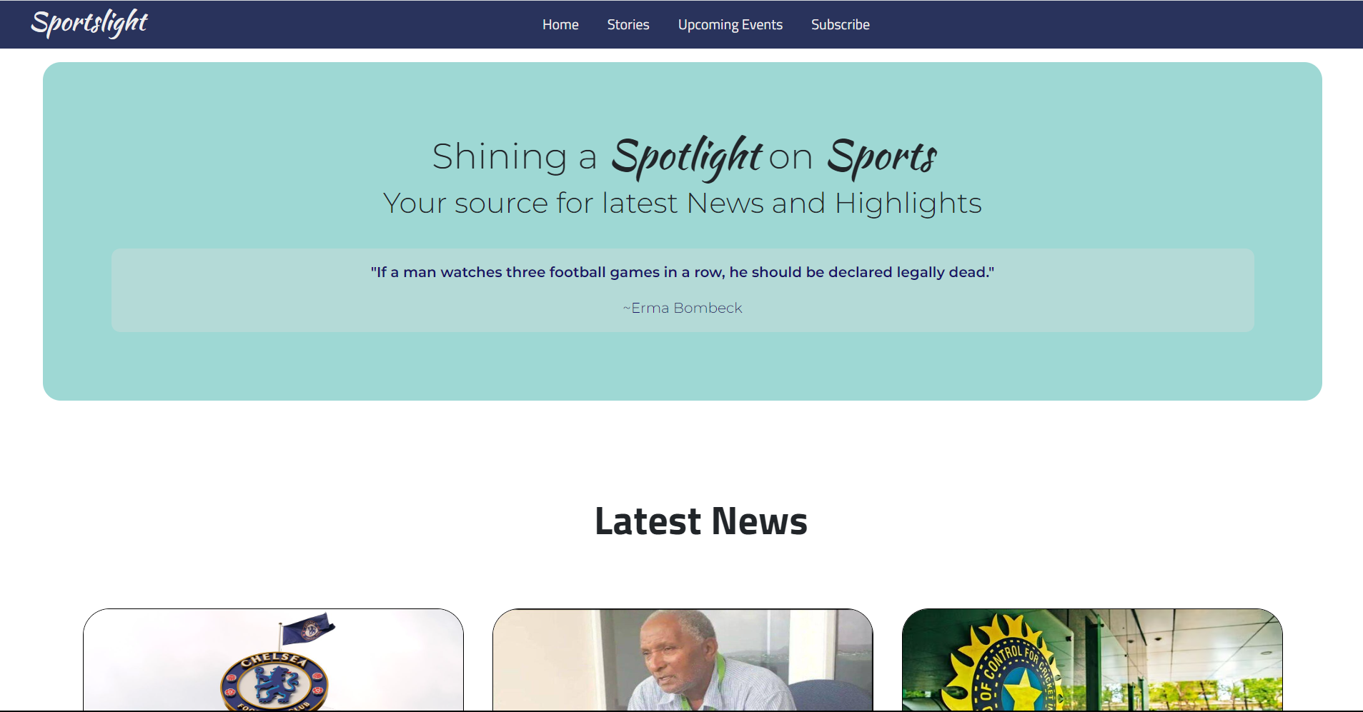 Sportslight | Devpost