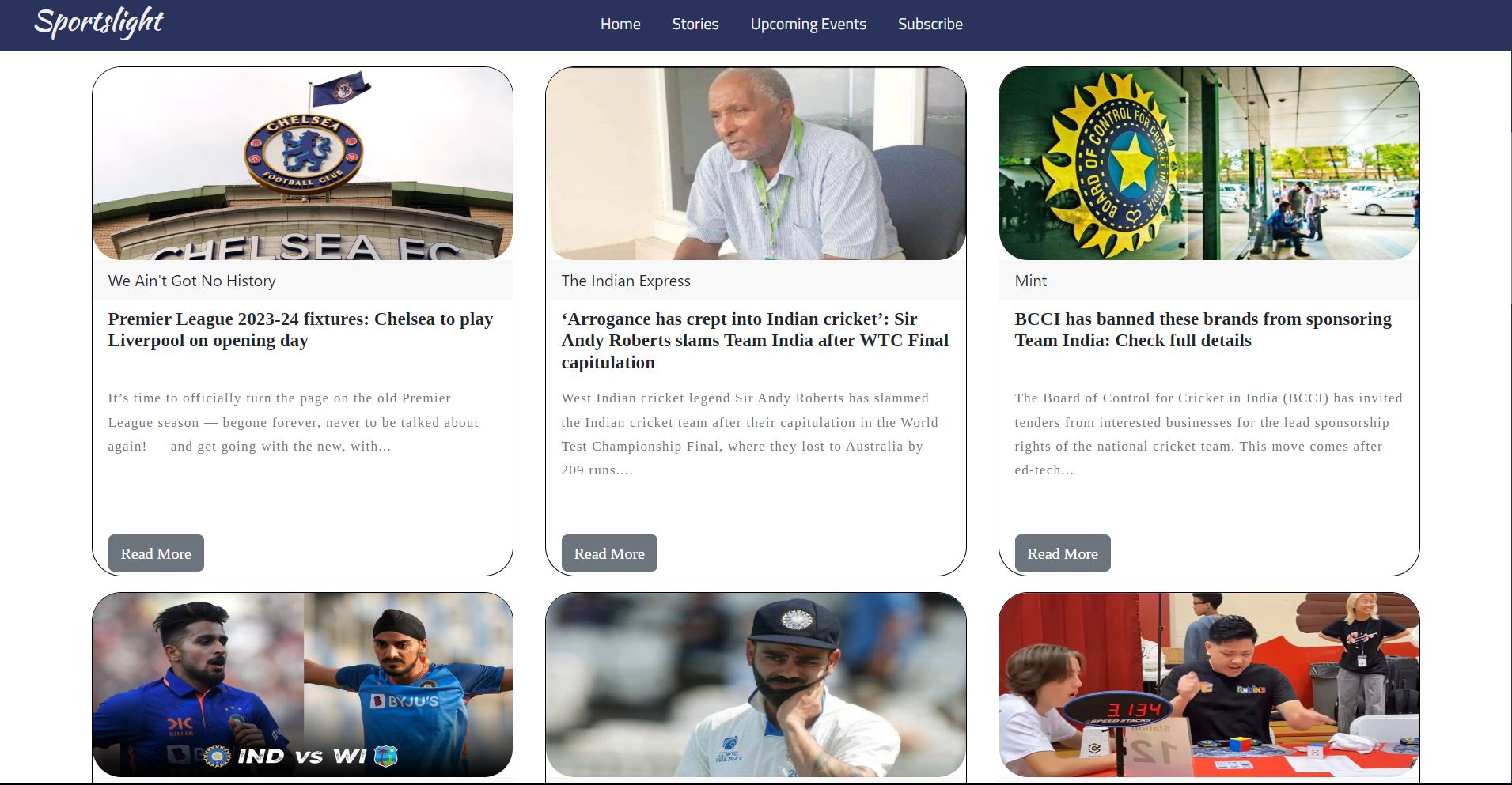 Sportslight | Devpost