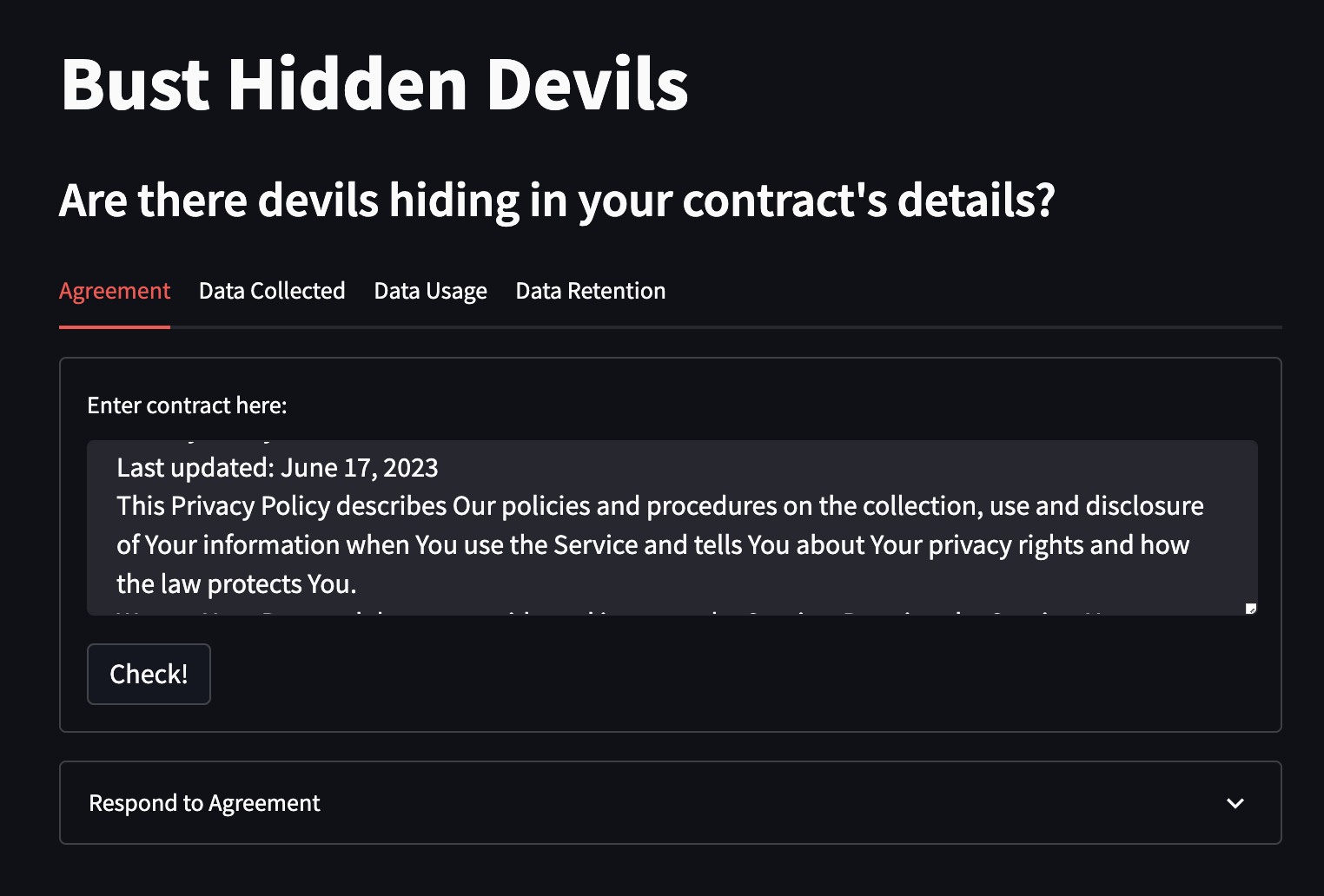 Contract Devil Busters | Devpost