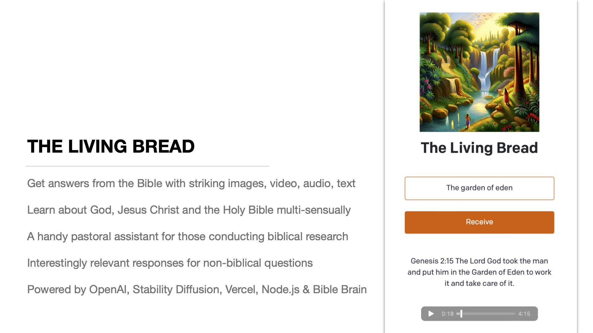 The Living Bread | Devpost