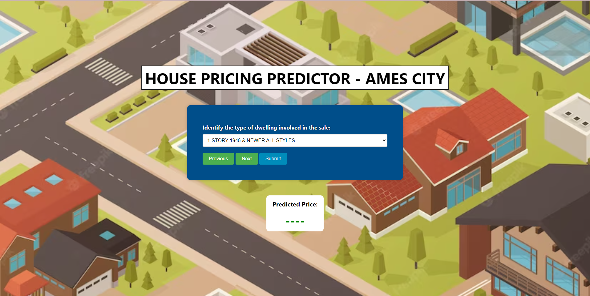 Ames City House Pricing Predictor | Devpost