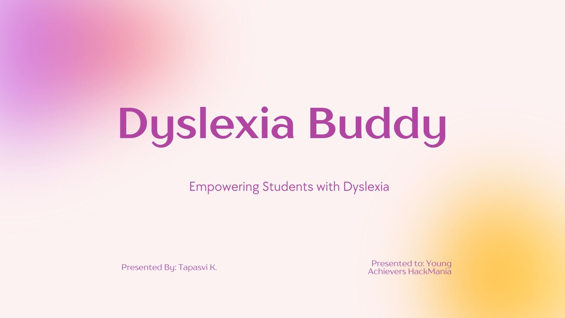 Dyslexia Buddy | Devpost