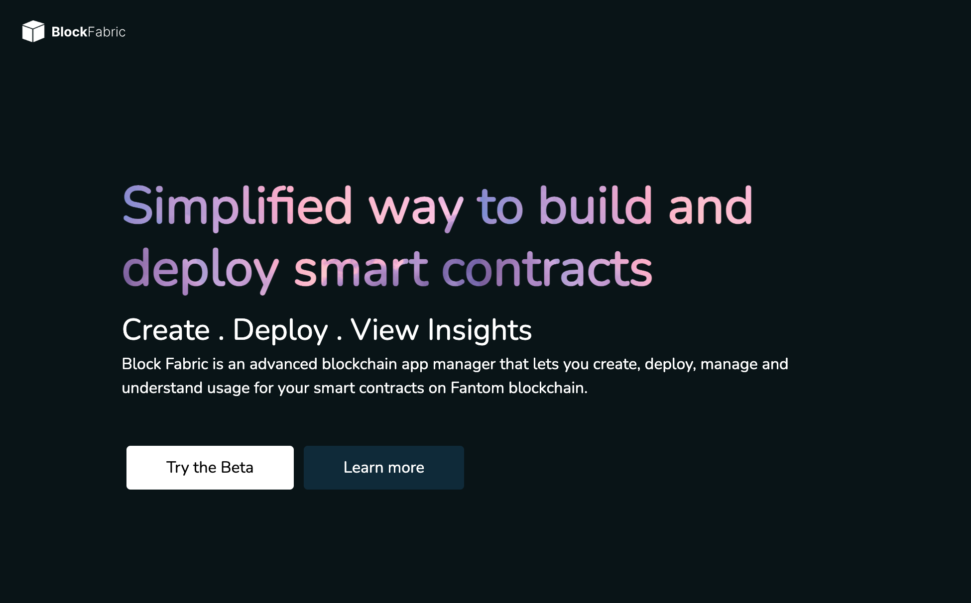 Block Fabric for Fantom (MVP) | Devpost