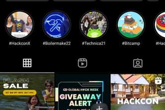 Follow MLH on instagram | Devpost