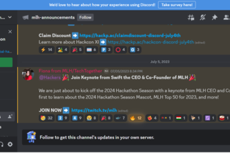 JOINED MLH ON DISCORD | Devpost