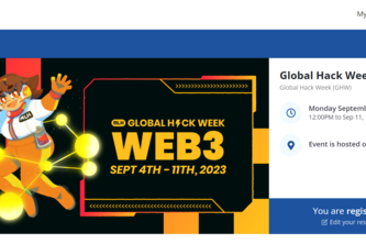 REGISTERED FOR GLOBAL HACK WEEK WEB3 | Devpost