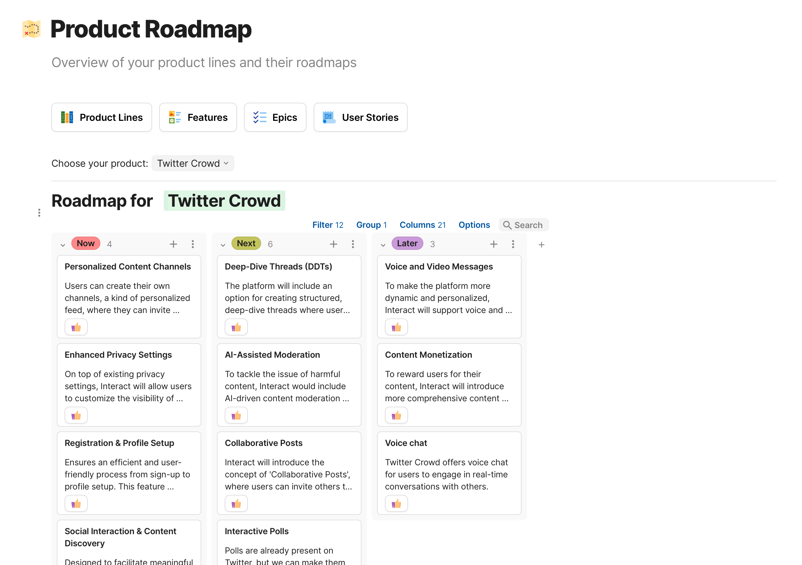 Product Roadmap Generator Devpost