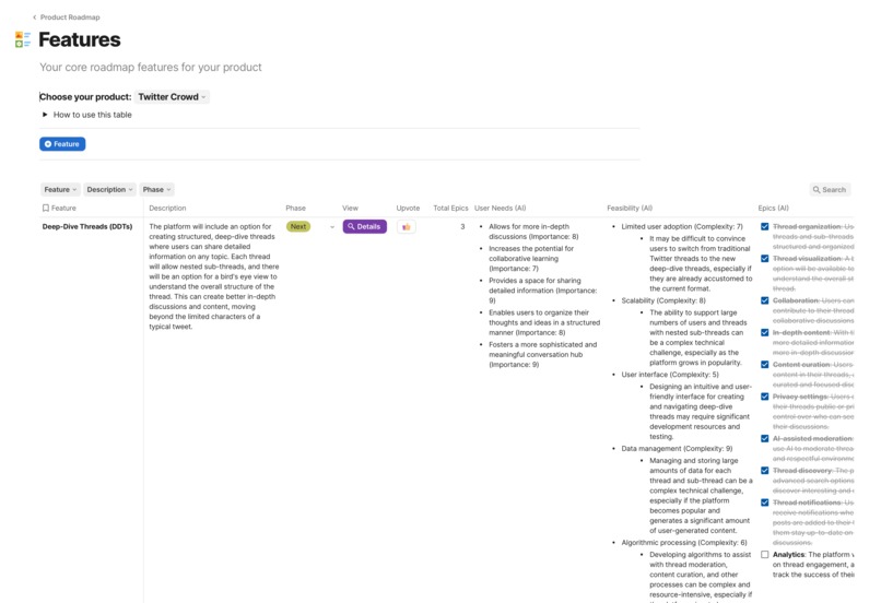 Product Roadmap Generator Devpost