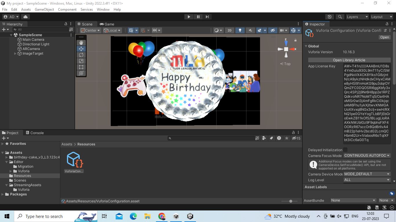 MLH_10th_Augmented reality_Birthday_Fiesta | Devpost