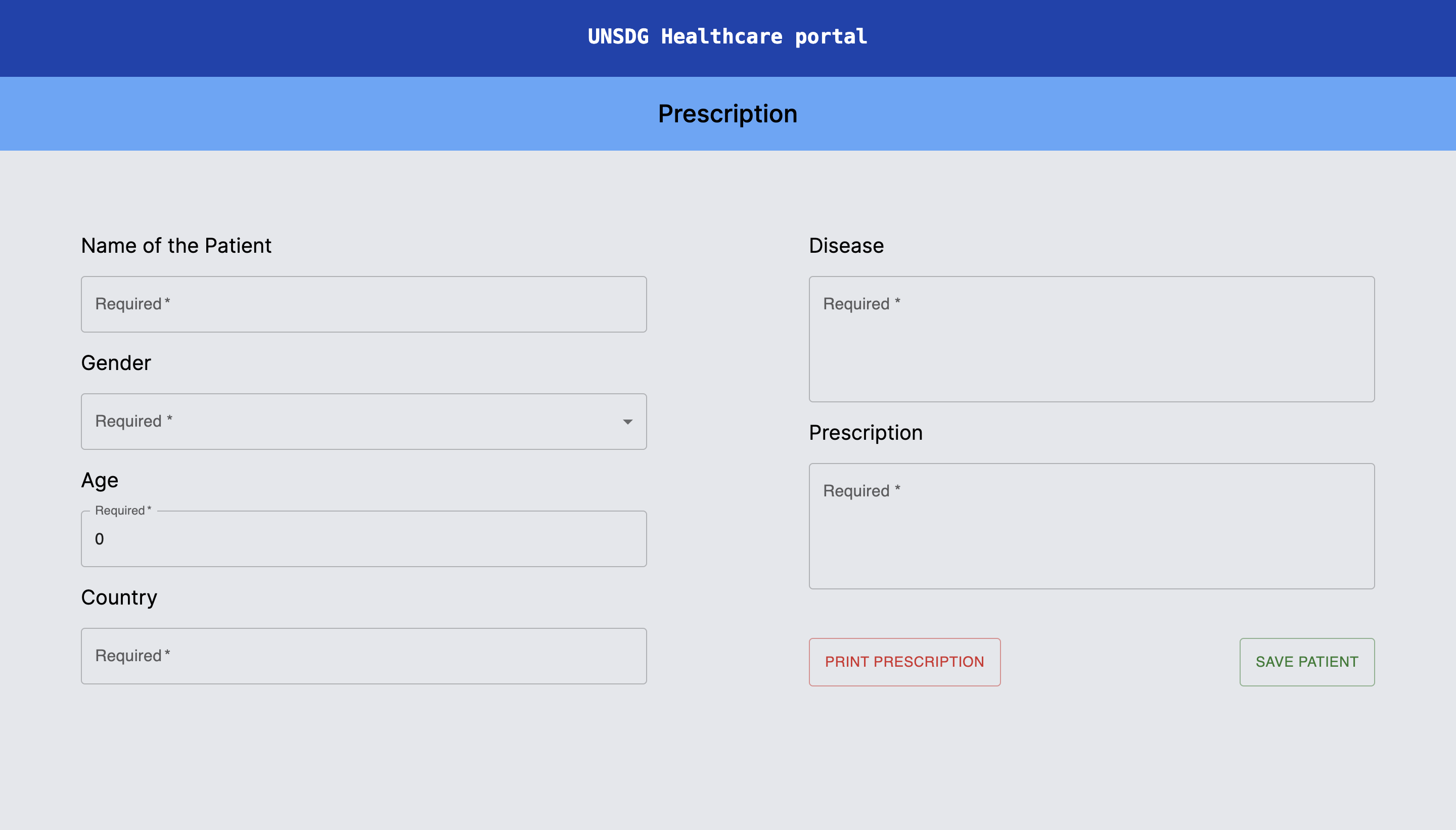 UNSDG Healthcare Portal | Devpost