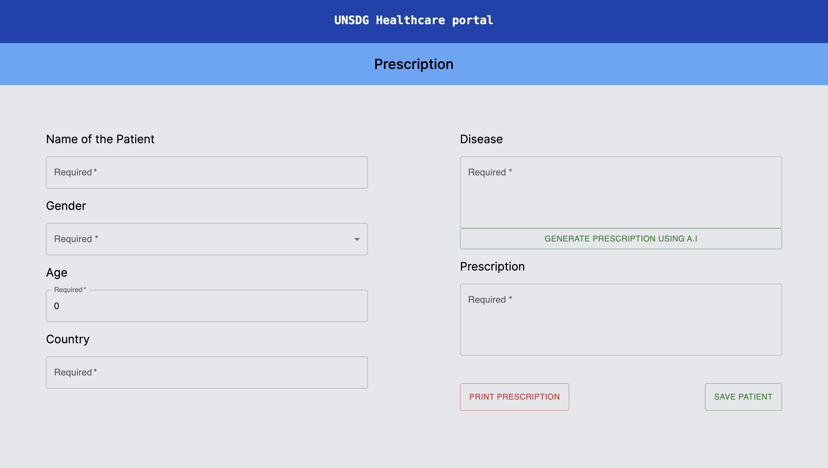 UNSDG Healthcare Portal | Devpost