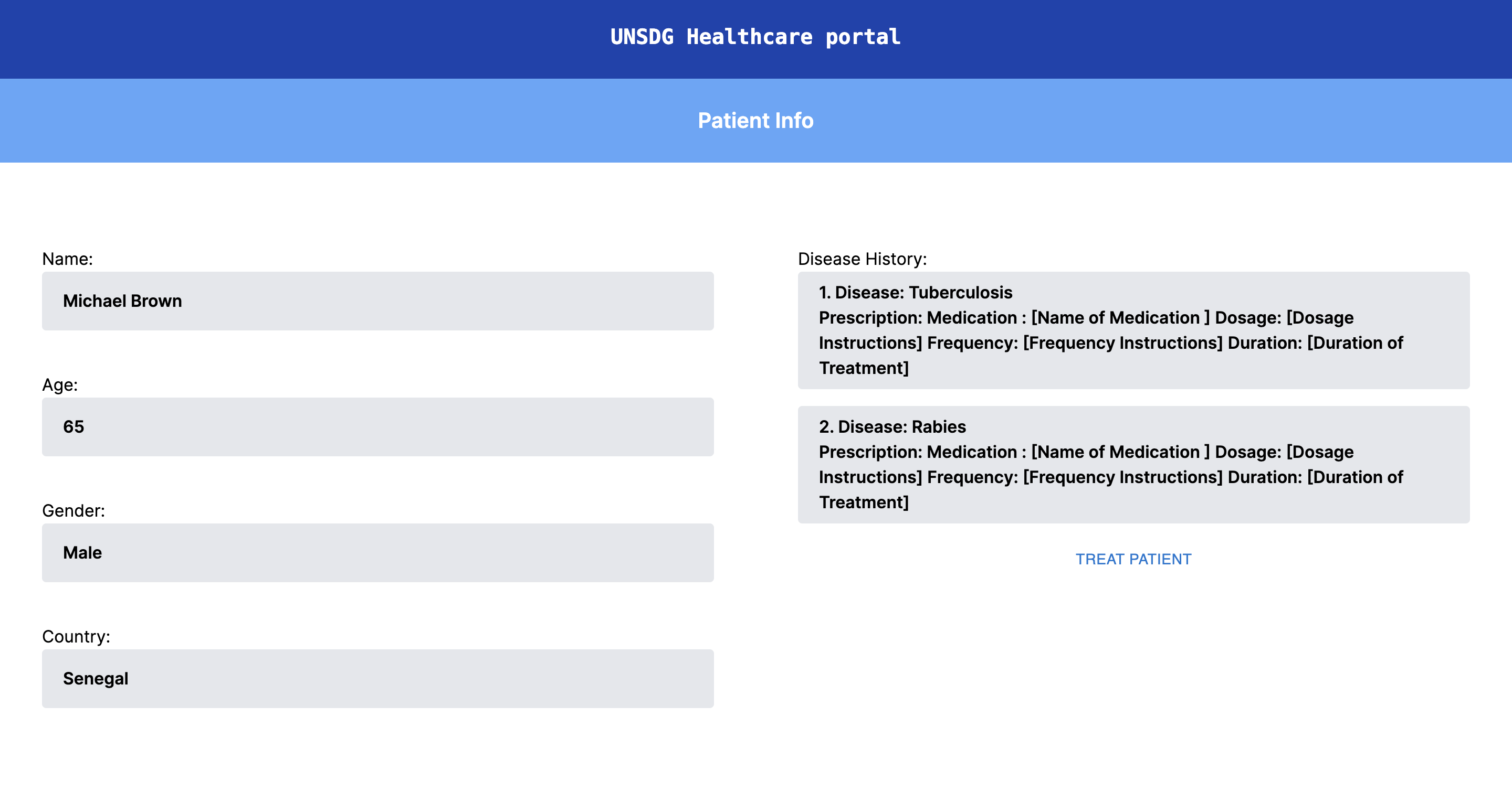 UNSDG Healthcare Portal | Devpost