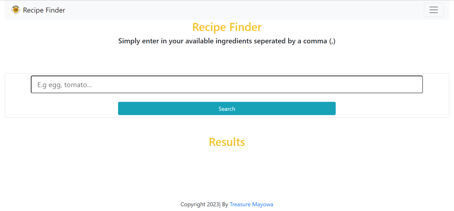 Recipe Finder | Devpost