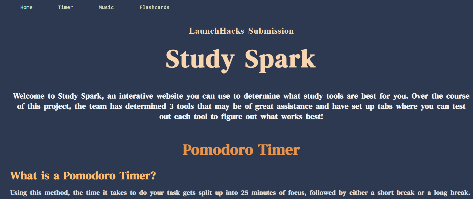 Study Spark | Devpost