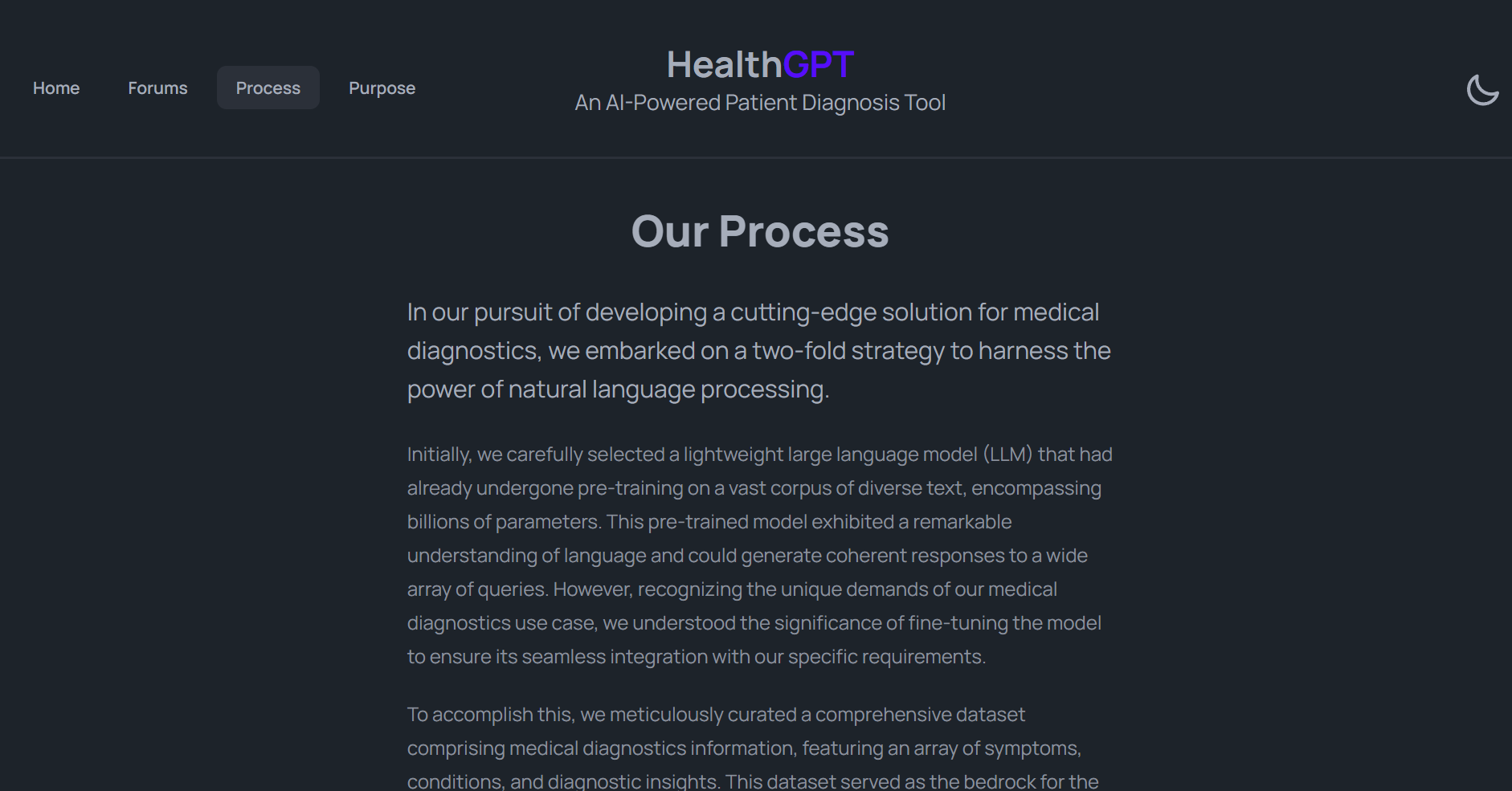 HealthGPT: An AI-Powered Healthcare Diagnosis Tool | Devpost