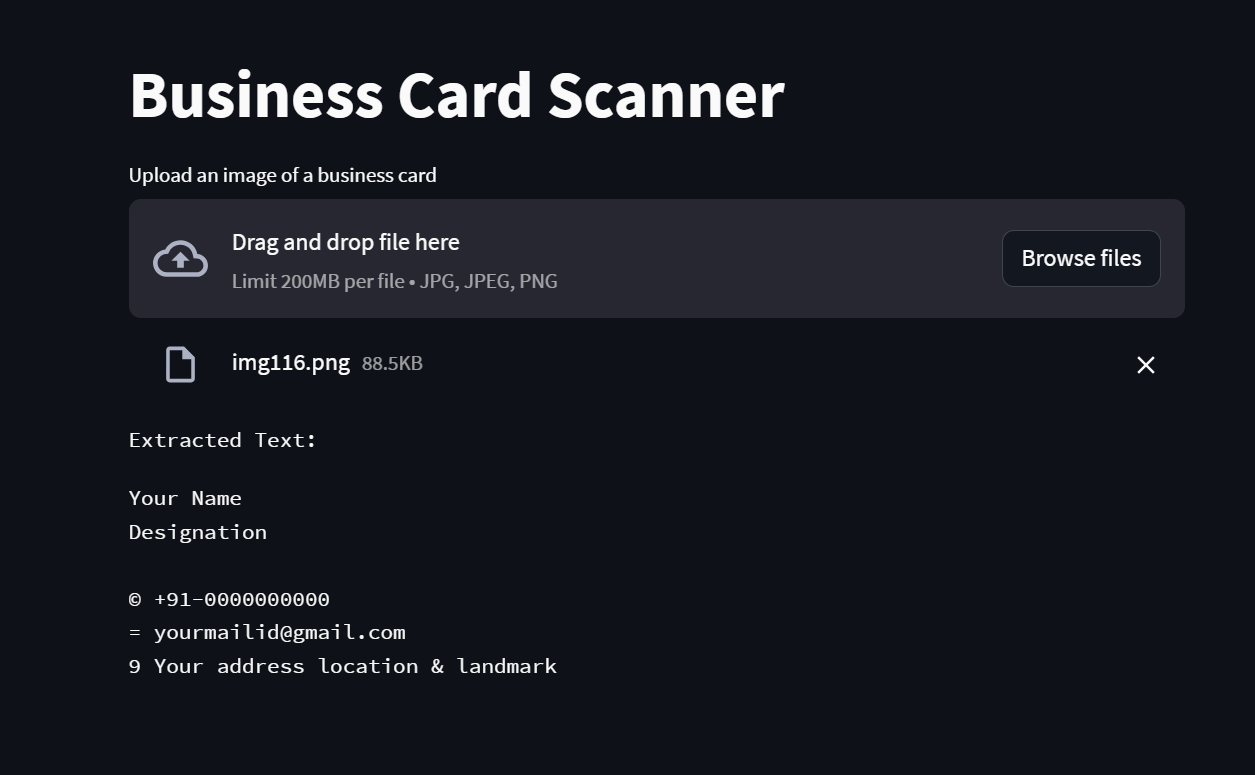 Business Card Scanner | Devpost