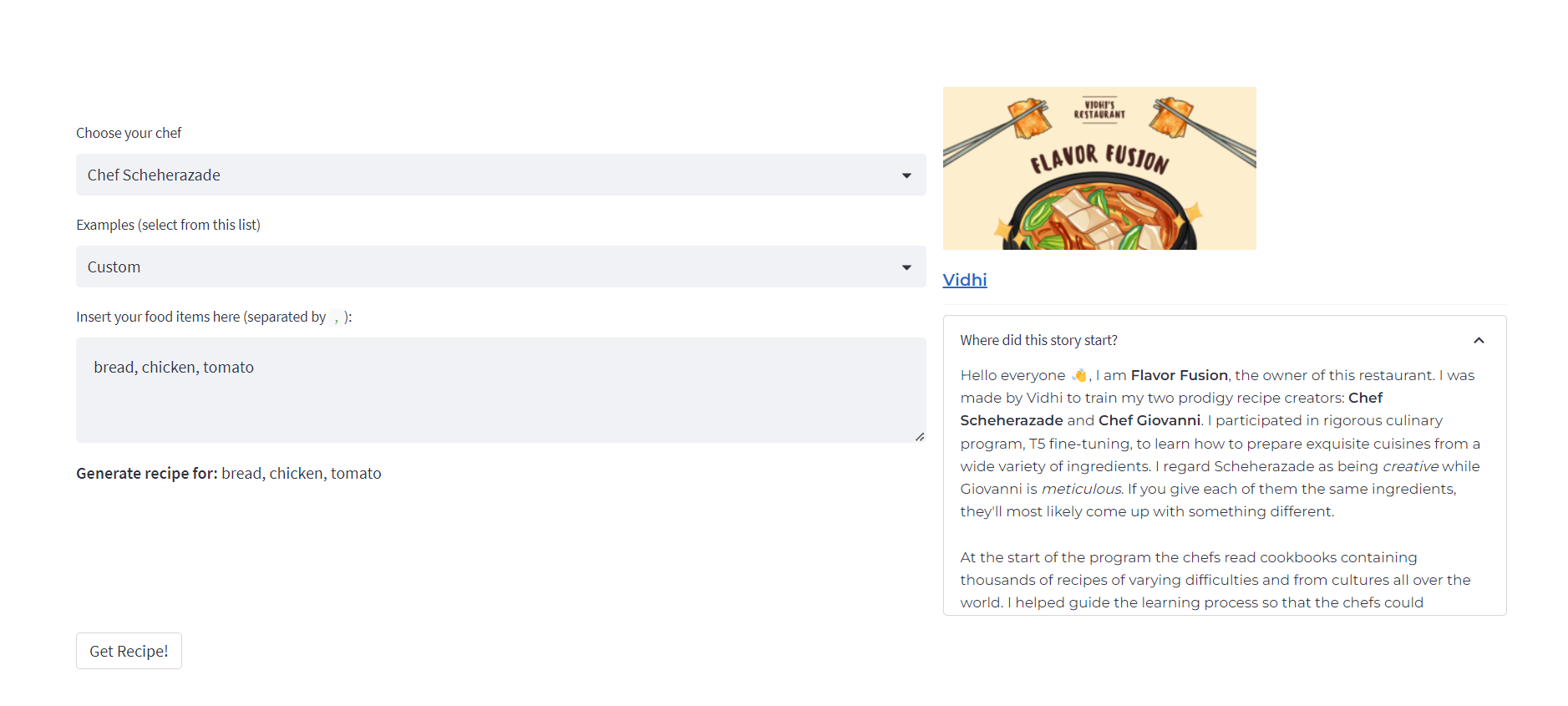 Flavor Fusion | Devpost