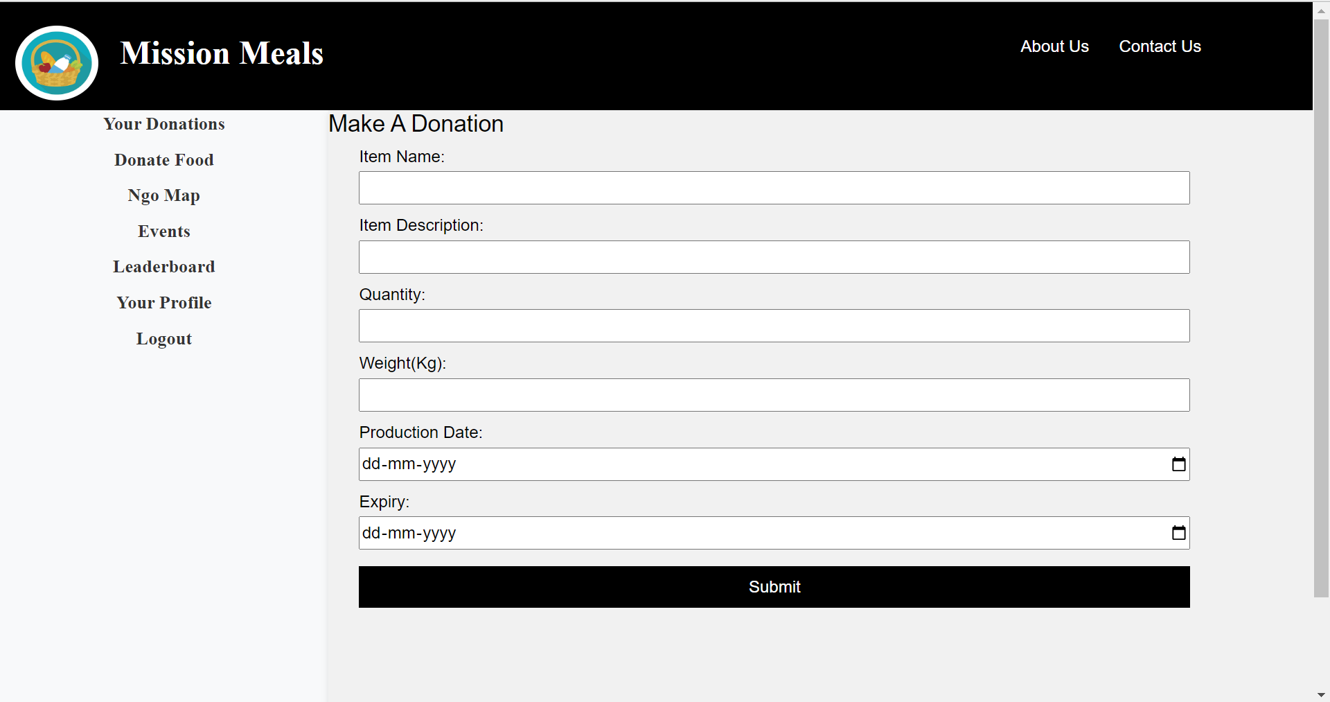 Mission Meals | Devpost