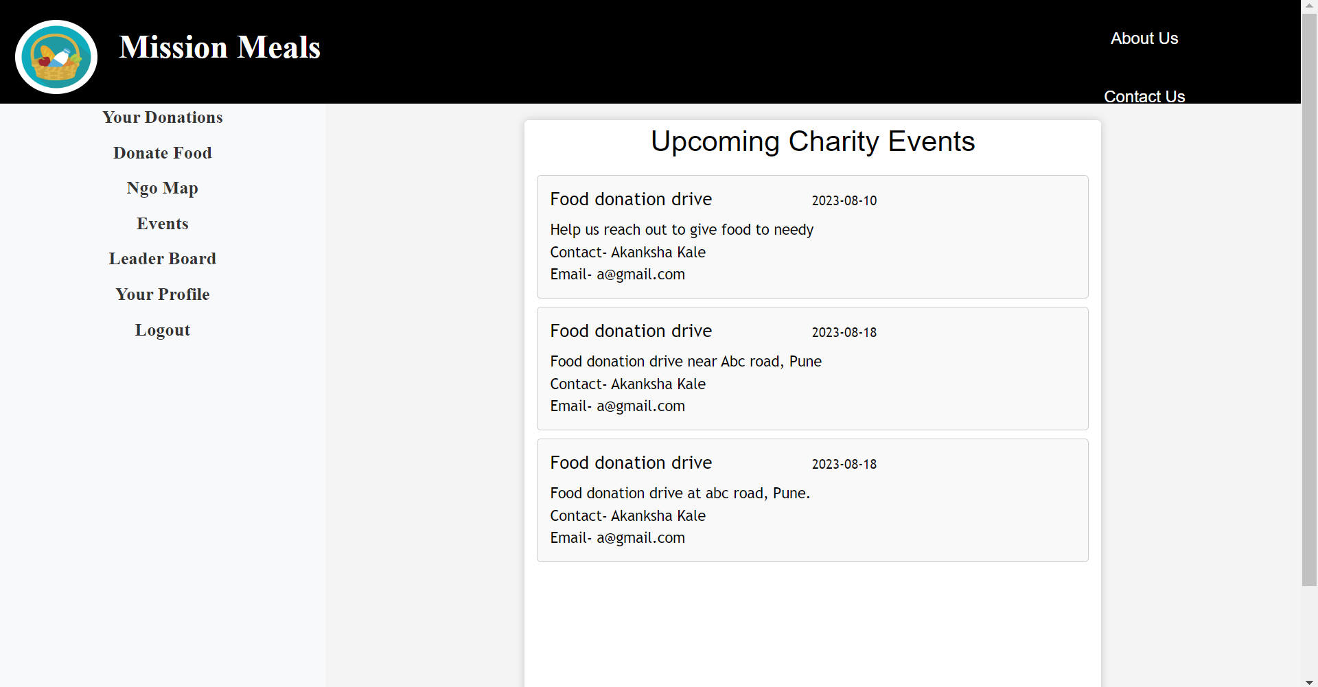 Mission Meals | Devpost