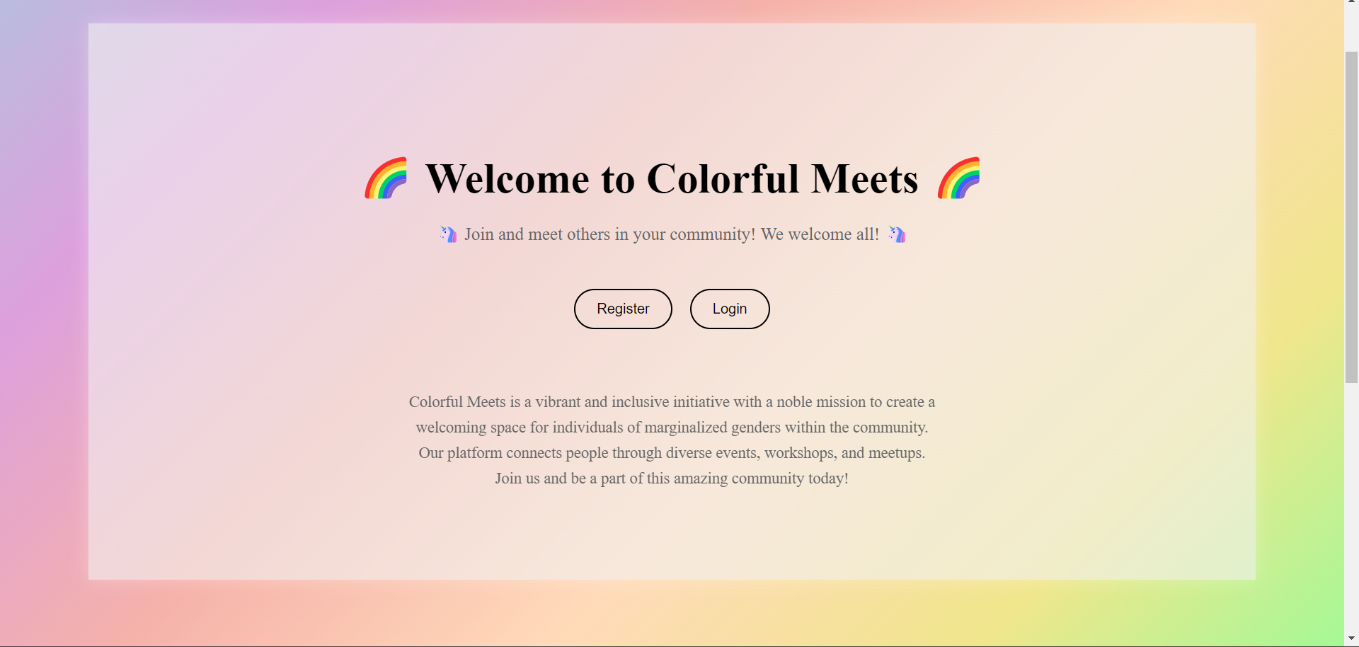 Colorful Meets | Devpost
