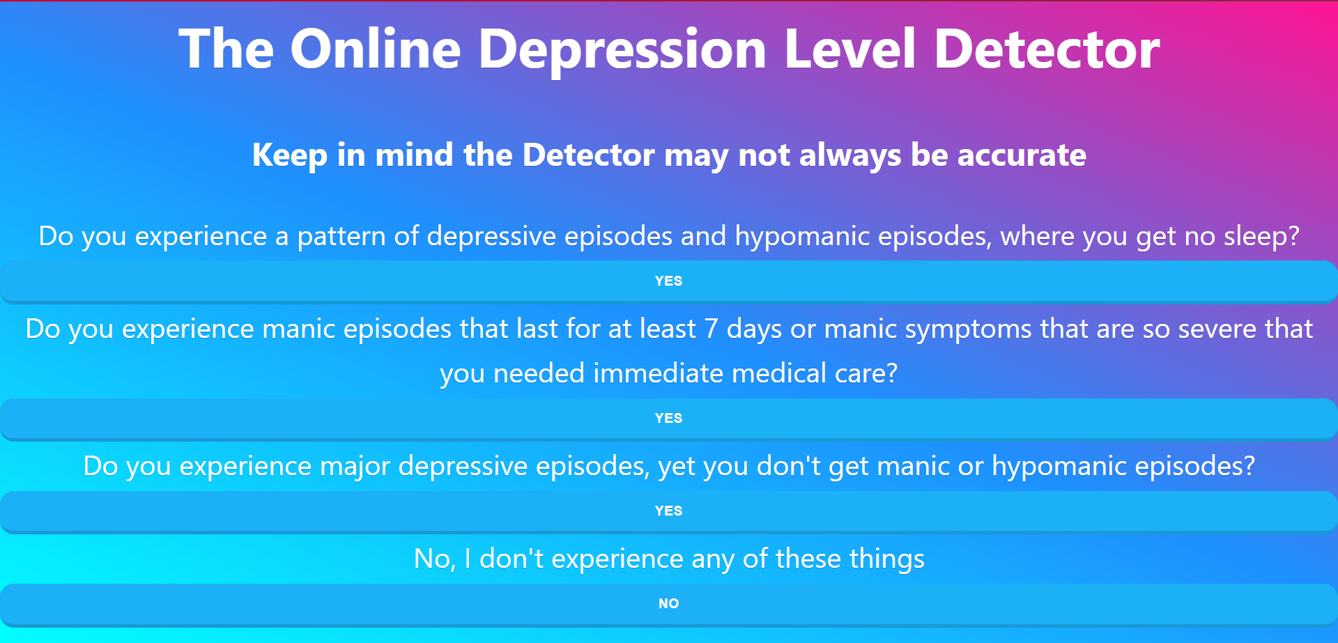 Depression Rater | Devpost