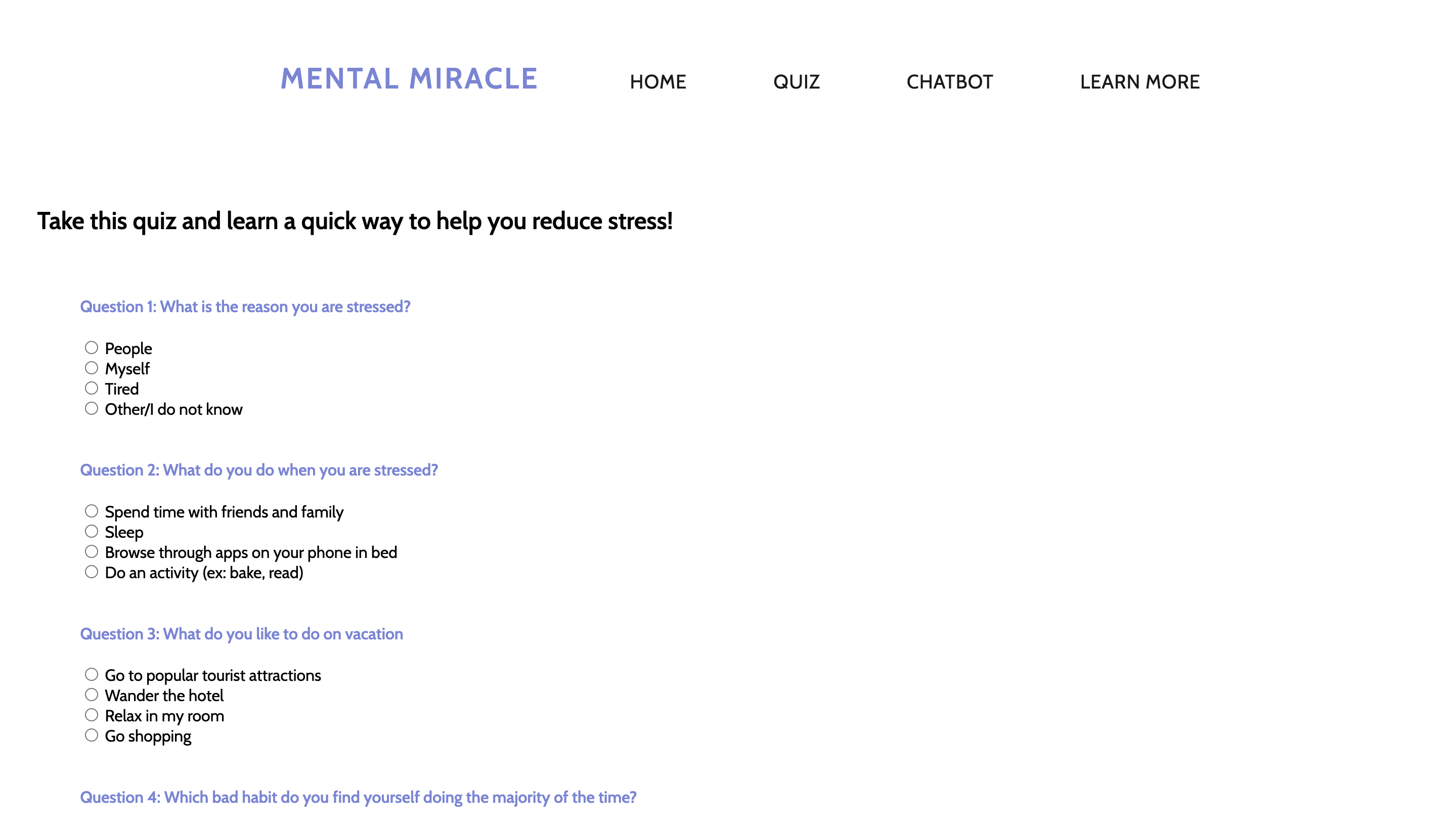 Mental Miracle | Devpost