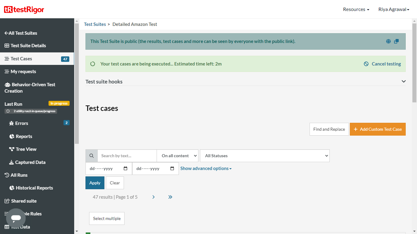 Testrigor All Test Cases Devpost 4920