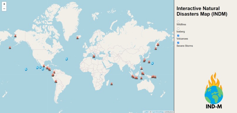 Interactive Natural Disasters Map (IND-M) | Devpost