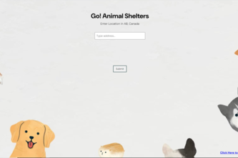 Go! Animal Shelters. | Devpost