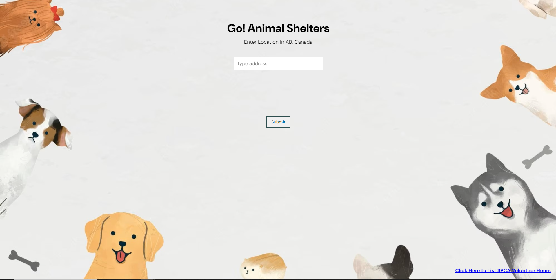 Go! Animal Shelters. | Devpost