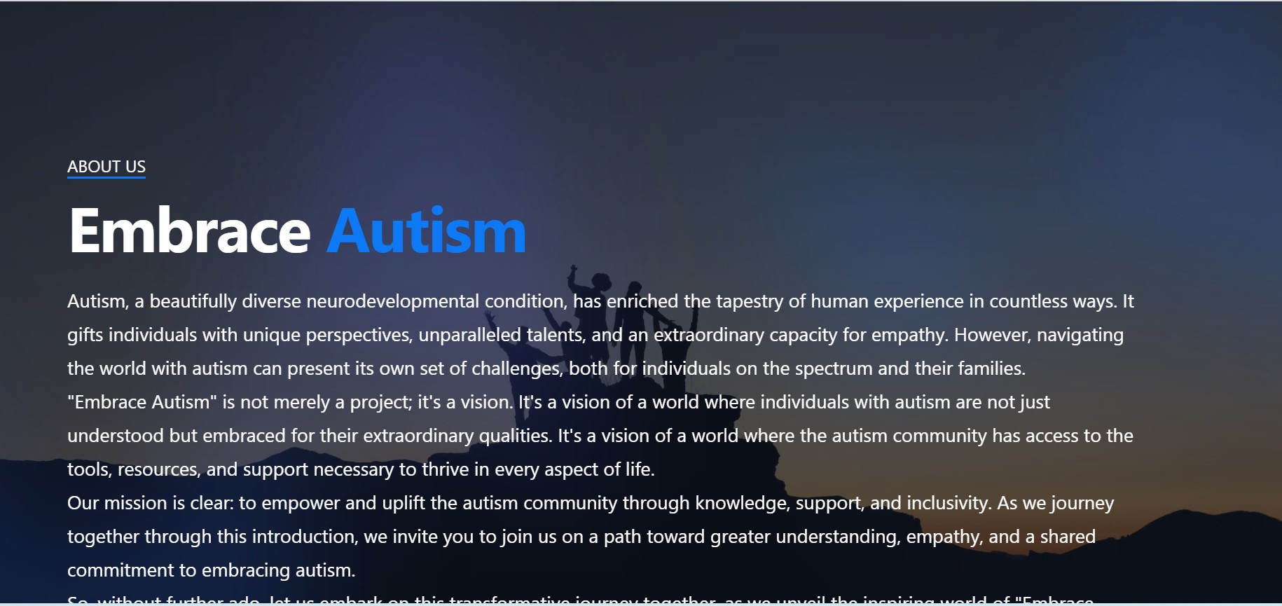 Embrace Autism | Devpost