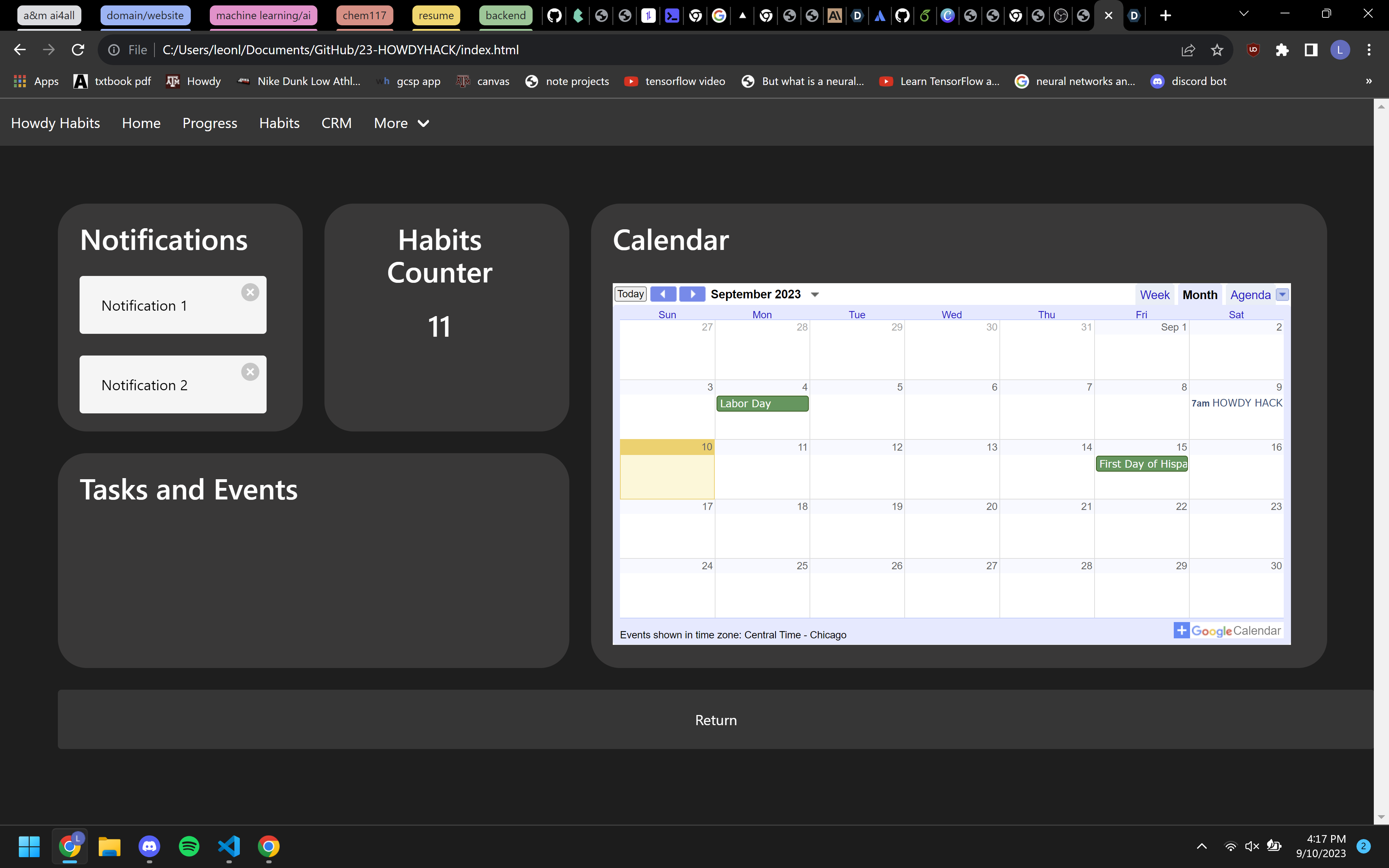 Howdy Habits | Devpost