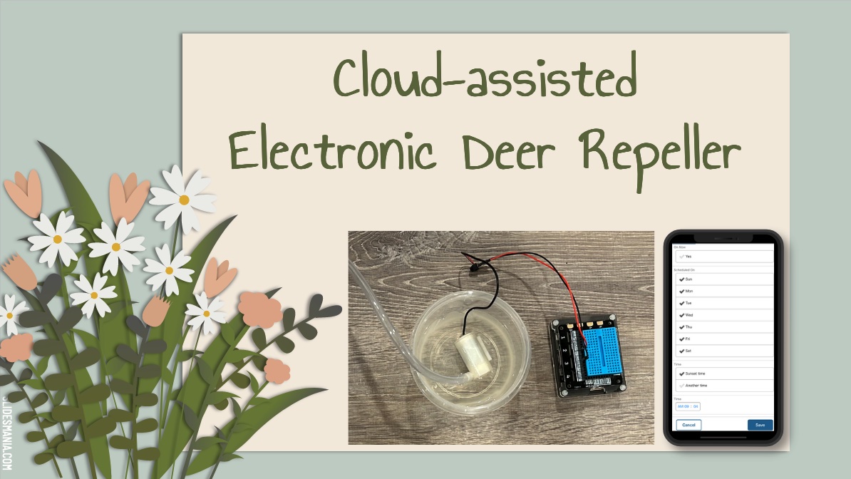 Cloud-assisted Electronic Deer Repeller | Devpost
