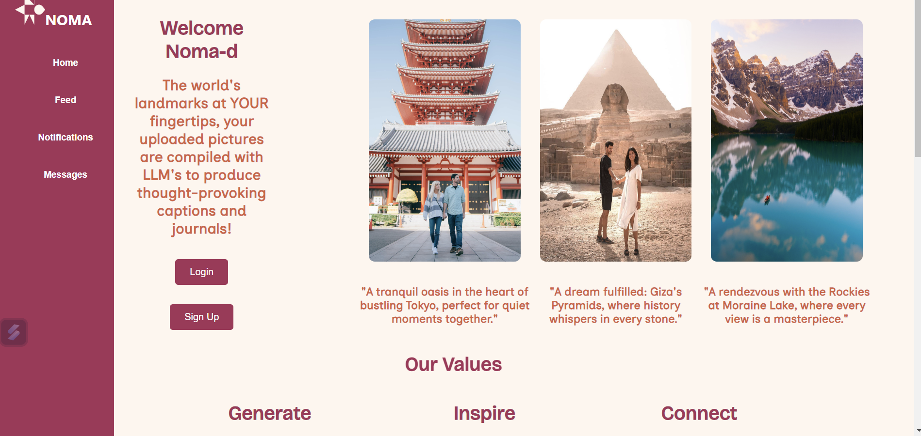 Noma - Discover and share your travel experience with ease | Devpost