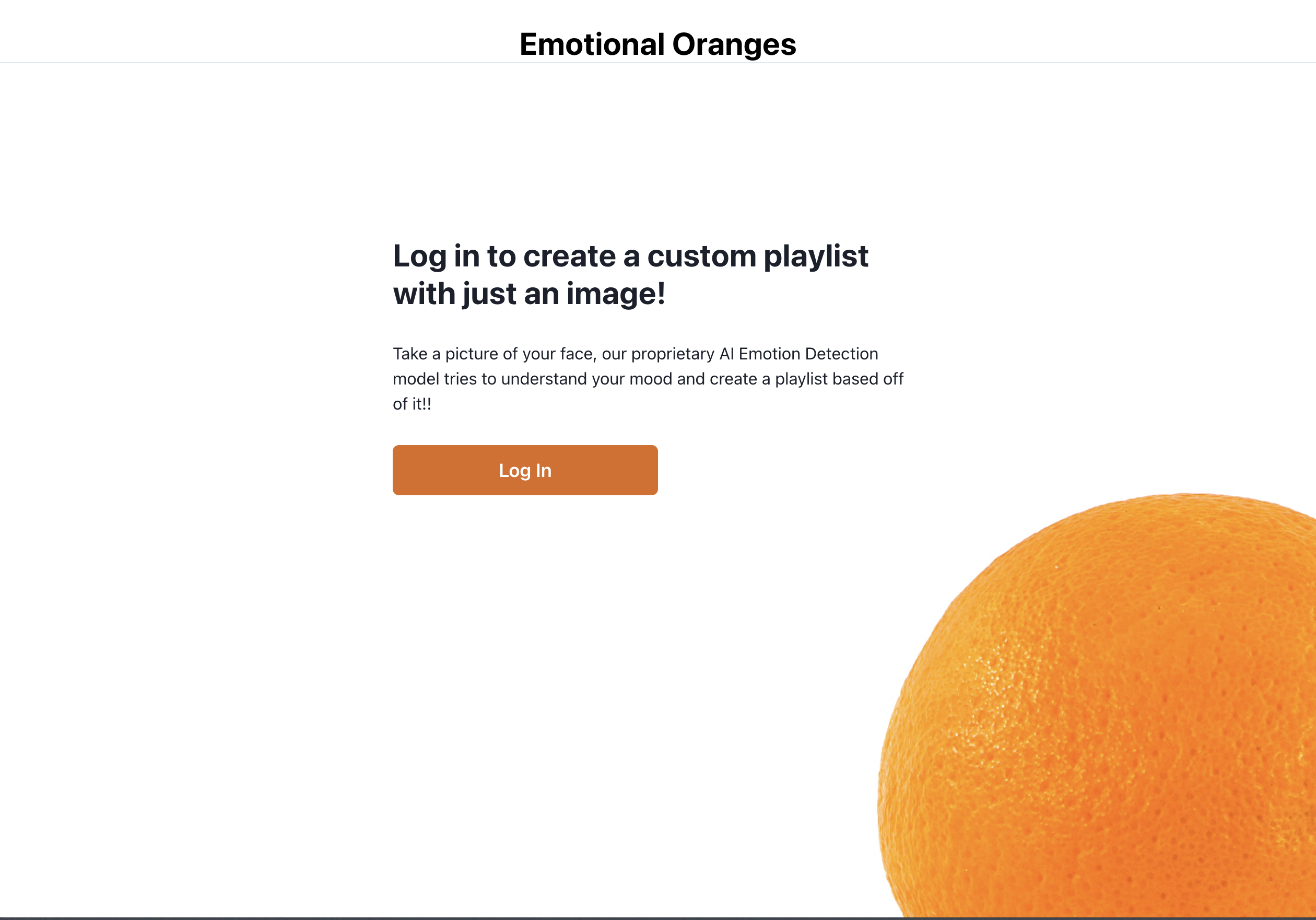 The Emotional Oranges | Devpost